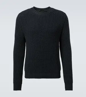 TOM FORD Wool And Cashmere Crew Neck Sweater - Green