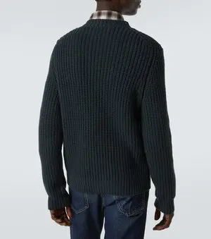 TOM FORD Wool And Cashmere Crew Neck Sweater - Green
