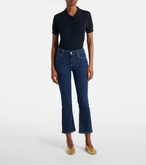 Ag Jodi Cropped Flared Jeans
