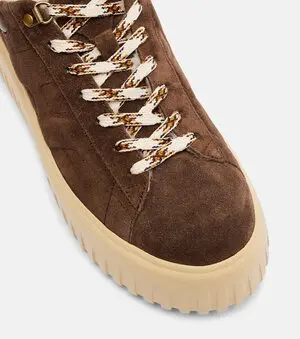 Hogan H-stripes Suede Platform Sneakers - Brown