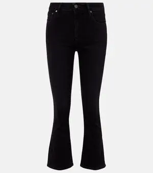 Ag Jodi Cropped Flare Jeans - Black