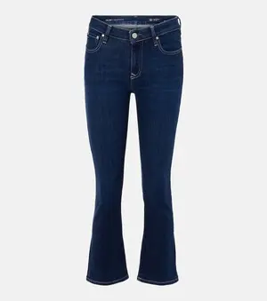 Ag Jodi Cropped Flare Jeans - Blue