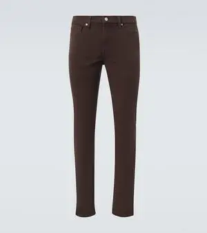 FRAME L'homme Slim Mid-rise Jeans - Brown
