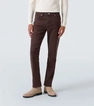 FRAME L'homme Slim Mid-rise Jeans - Brown