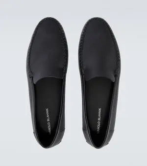 Manolo Blahnik Leather Loafers