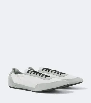 Prada Prada Collapse Re-Nylon And Suede Sneakers Grey