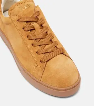 TOD'S Suede Round Toe Sneakers