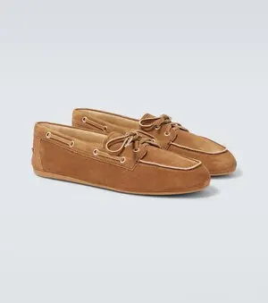 Miu Miu Suede Boat Shoes