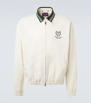 Ralph Lauren Purple Label Cotton And Cashmere Bomber Jacket - White