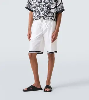 Dolce & Gabbana Majolica Cotton Shorts