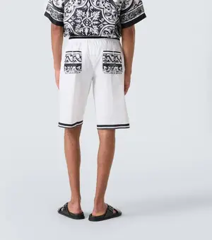 Dolce & Gabbana Majolica Cotton Shorts