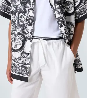 Dolce & Gabbana Majolica Cotton Shorts