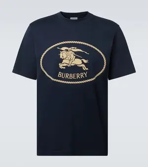 Burberry Burberry EKD Cotton Jersey T-shirt Blue