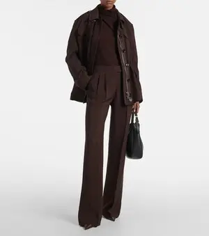 TOM FORD Cashmere Cotton Turtleneck Sweater - Brown