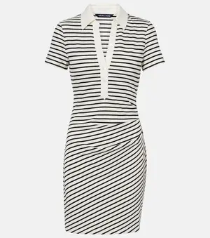 Veronica Beard Lanier Striped Minidress - Black