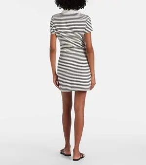 Veronica Beard Lanier Striped Minidress - Black