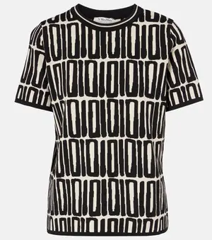 Max Mara Ramo Printed Cotton Top