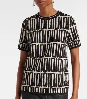 Max Mara Ramo Printed Cotton Top