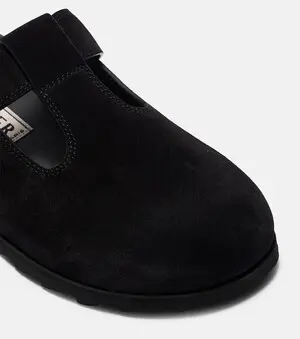 ROGER VIVIER Slidy Viv' Suede Mules - Black