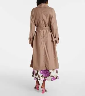 Max Mara Fiorito Cotton-blend Twill Trench Coat - Beige
