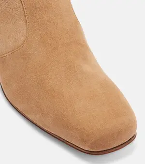 ROGER VIVIER Très Vivier Polly 45 Leather Ankle Boots - Brown