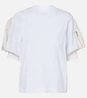 Sacai Trimmed T-shirts For Women
