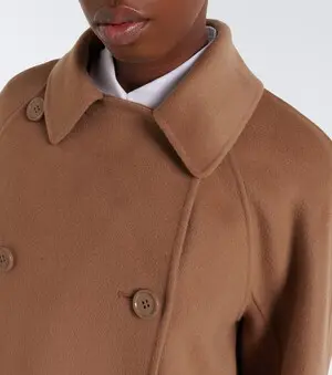 Max Mara Virgin Wool Pea Coat - Brown