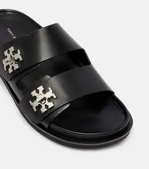 Tory Burch Turnlock Leather Slides