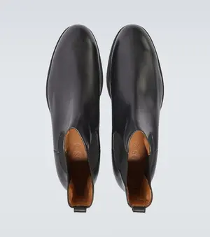TOD'S Leather Chelsea Boots - Black