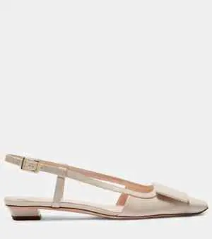 ROGER VIVIER Belle Vivier 25 Leather Ballet Flats