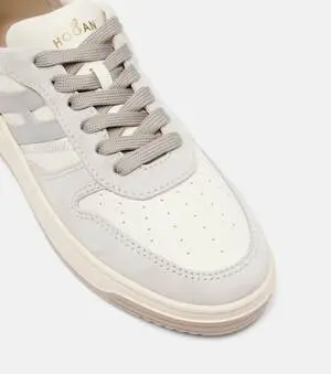 Hogan H630 Leather And Suede Sneakers