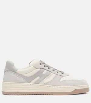 Hogan H630 Leather And Suede Sneakers