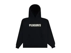PLEASURES Wave Quilted Hoodie - Black