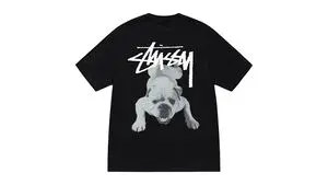 StÜssy Stock Dog Tee Shirt - Black