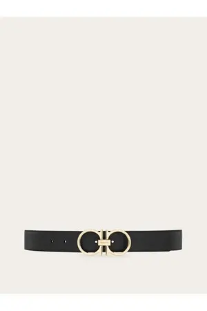 FERRAGAMO Reversible And Adjustable Gancini Belt Gold