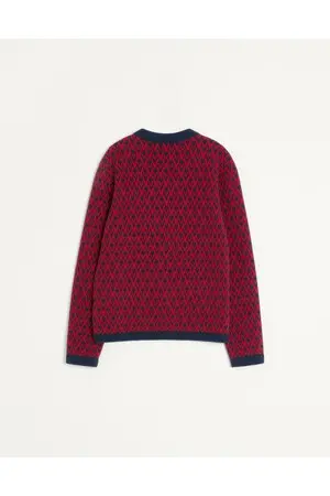 Valentino Garavani Wool Cardigan With Toute La V Pattern