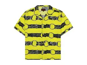 PLEASURES Straps Button Down Shirt - Yellow