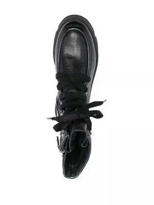 Geox Vilde Leather Combat Boots