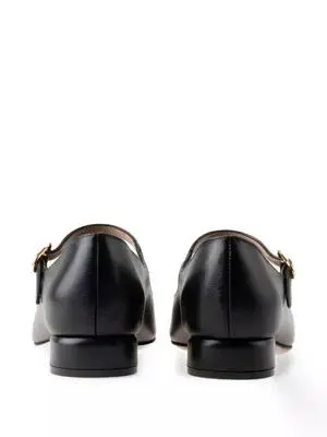 FERRAGAMO Maxi Gancini Mary Jane Pumps - Black