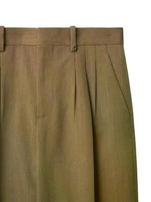 Burberry Wool Tailored Trousers - Neutrals