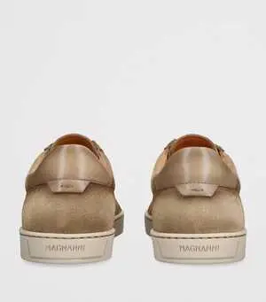 Magnanni Leather Slip-on Sneakers - Beige