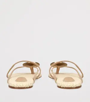 Christopher Esber Leather Doma Stone Sandals