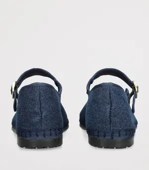 FLABELUS Denim Rostova Ballet Flats
