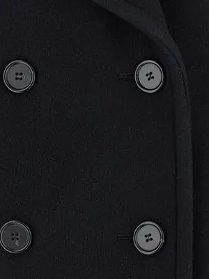 Chloé Double-breasted Wool Blend Pea Coat - Black