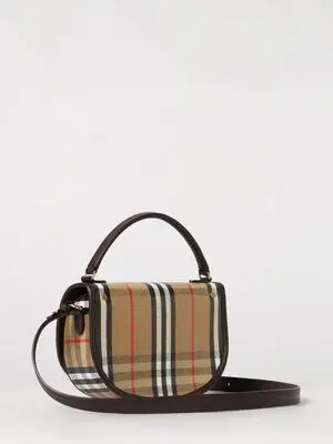 Burberry Horseferry Print Horsebit 19 Check Canvas And Leather Satchel - Brown