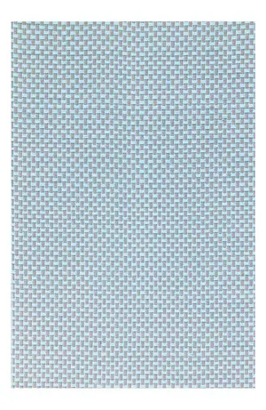 MAD MATS Basket Weave Sand & Aqua Rug - Sand And Aqua