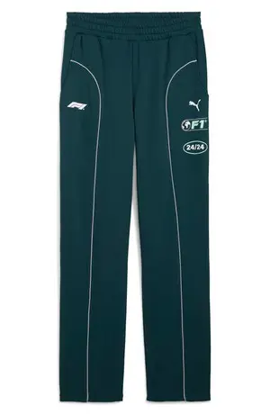 PUMA Relaxed Fit Formula 1® Logo Sweatpants - Green Terrain