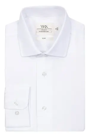 W.R.K Slim Fit Solid Reworked Dress Shirt