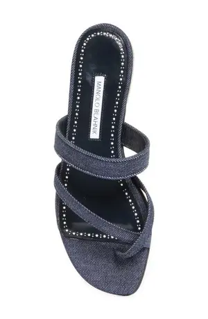 Manolo Blahnik Susaperf Crossover Sandal