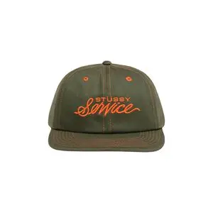 StÜssy Mid Depth Service Strapback - Green